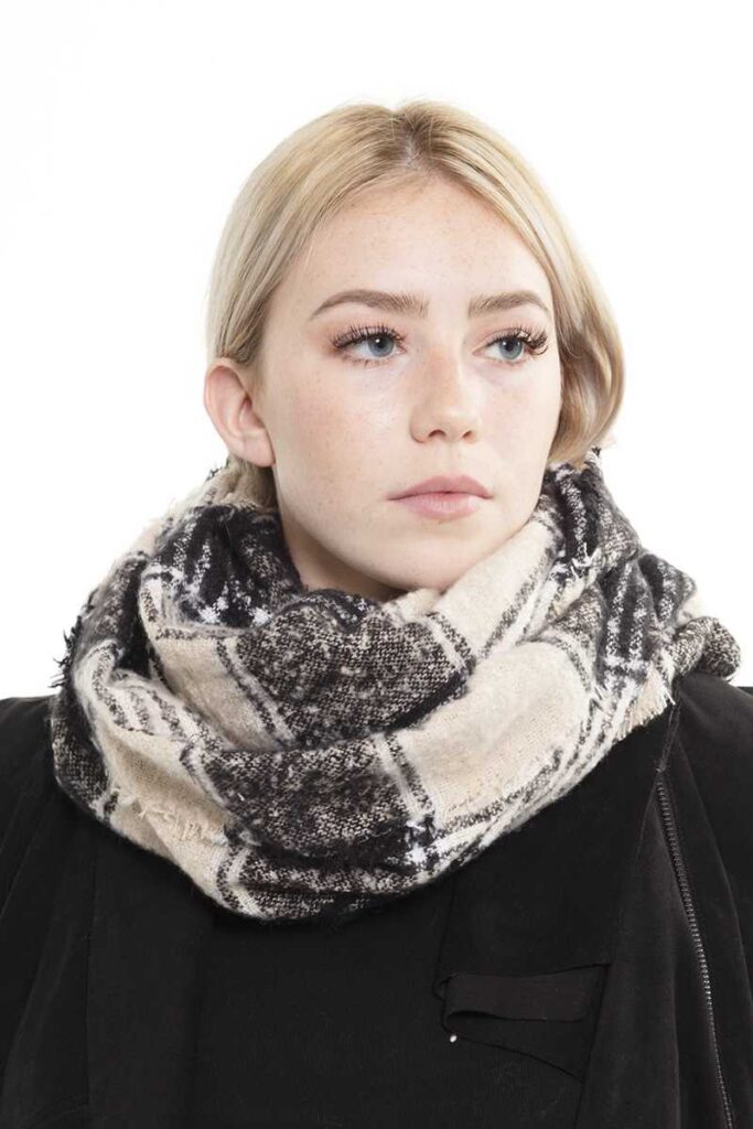 Multi Plaid Infinity Scarf - Karadistrom