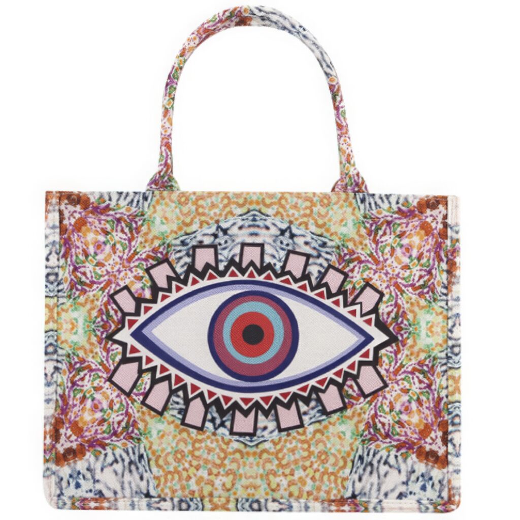 Evil Eye Print Tote Bag - Karadistrom